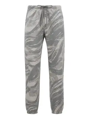 Moncler Printed Trackpants - Gray