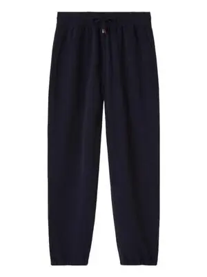 Loro Piana Loro Piana Merano Trousers With Elasticated Drawstring Waistband Navy Blue