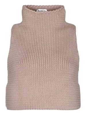 ALAÏA Alaia Sleeveless Knit Sweater