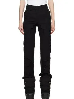 Givenchy Logo Plaque Cargo Trousers - Black
