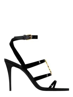 SAINT LAURENT Saint Laurent Cassandra Patent Leather Stiletto Sandals