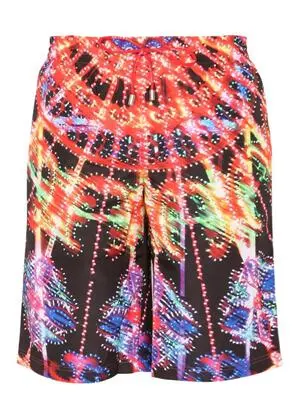Dolce & Gabbana Graphic Print Drawstring Swim Shorts - Multicolor