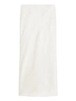 Sportmax Ruta Back Slit Pencil Skirt - Ivory