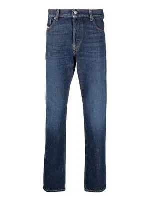 DIESEL® 1955 Logo Patch Straight Jeans - Blue