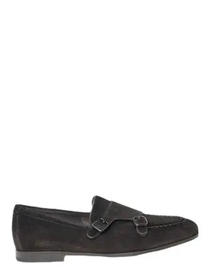 Santoni Double-buckle Loafers - Black