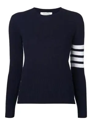 Thom Browne Thom Browne 4-Bar Crewneck Jumper Navy