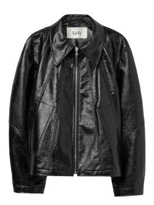 Séfr Zip Up Casual Jacket - Black