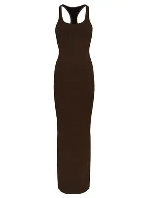 JACQUEMUS Jacquemus Scala Square-Neck Sleeveless Maxi Dress