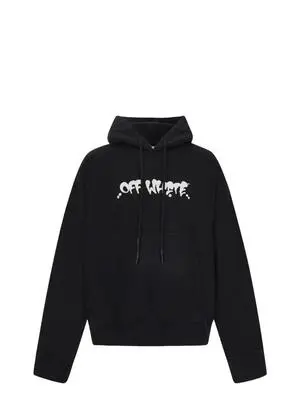 Off-White Logo-print Hoodie - Black