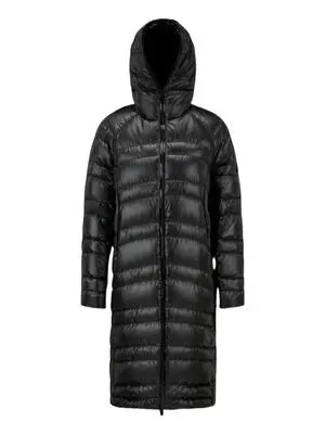 Moncler Apogon Long Down Jacket With Hood - Black