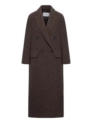 Max Mara Double-breasted Long Coat - Black