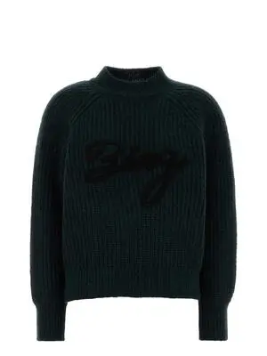 ANINE BING Kendrick Logo Crewneck Jumper - Black