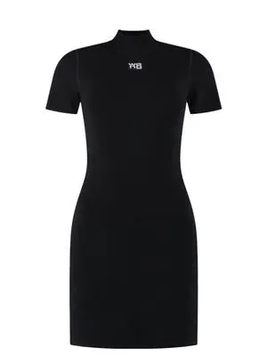 ALEXANDER WANG Alexander Wang Logo Printed Bodycon Mini Dress
