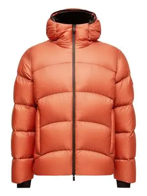 Moncler Fulcran Hooded Short Down Jacket - Dark Orange
