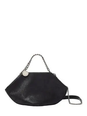 Stella McCartney Falabella Logo Charm Mini Tote Bag - Black