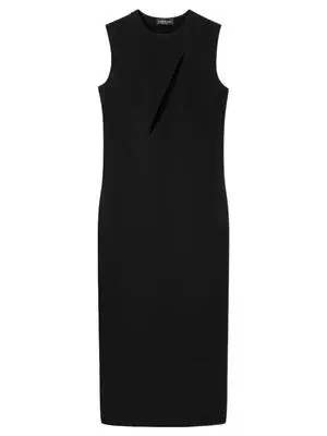 Versace Sleeveless Cut-out Midi Dress - Black