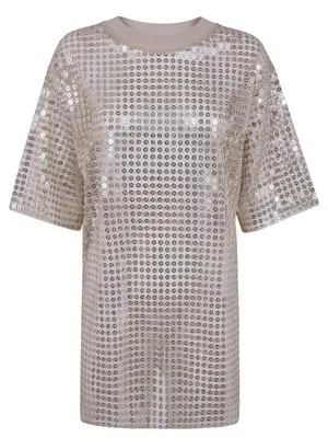 Fabiana Filippi Sequin-embellished Mini Dress - Gray