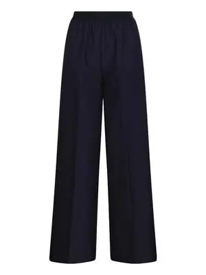 FORTE_FORTE Elasticated Wide Leg Trousers - Notte