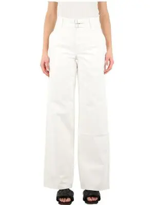 JIL SANDER Wide-leg Denim Jeans - White