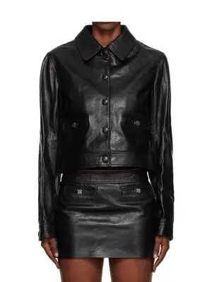 AMIRI Amiri Buttoned Leather Jacket