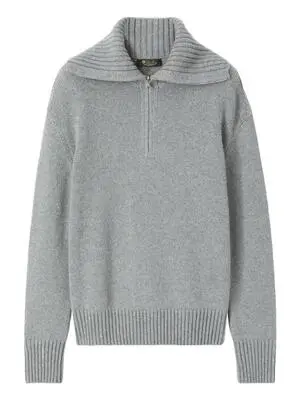Loro Piana Half-zip Long-sleeved Sweater - Gray