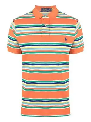 Polo Ralph Lauren Stripe-print Short-sleeved Polo Shirt - Multicolor