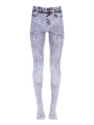 DIESEL® Printed Jegging Pants - Gray