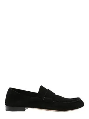 THE ROW Slip-on Loafers - Black