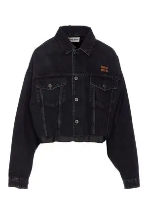 Miu Miu Denim Jacket - Black