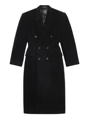 Balenciaga Button-up Coat - Black