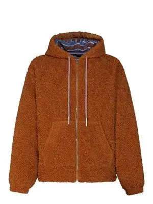 Marni Zip-up Faux Fur Hooded Jacket - Brown
