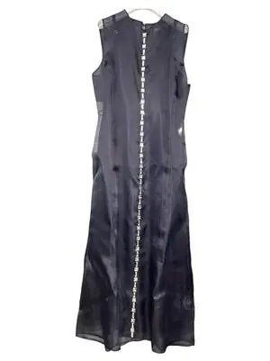 Fabiana Filippi Embellished Sleeveless Maxi Dress - Blue