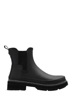 Hunter Logo Short Boots - Black