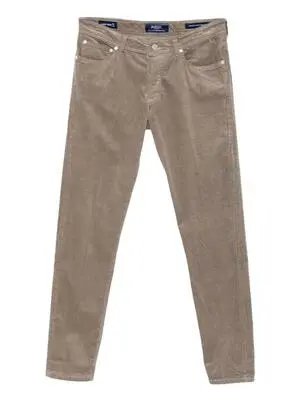 BARBA NAPOLI 5-pocket Corduroy Jeans - Gray