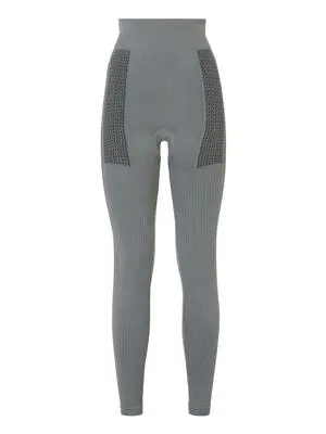 Fendi Logo Detailed High-waist Leggings - Grey