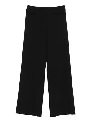 Patrizia Pepe Wide-leg Casual Pants - Black