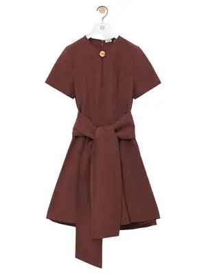 Loewe Layered Draped Dress - Brown