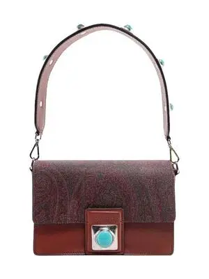Etro Paisley Crown Me Shoulder Bag - Red
