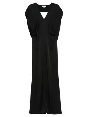Stella McCartney V-neck Sleeveless Maxi Dress - Black
