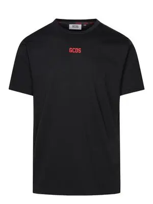 Gcds Round-necked Logo T-shirt - Black