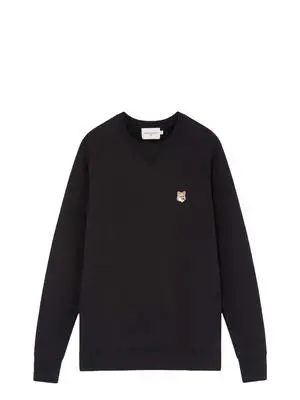 Maison Kitsuné Classic Hoodie With Fox Head Embellishment - Black