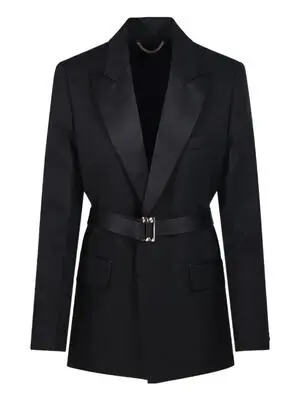 Victoria Beckham Belted Tailored Jacket - Black
