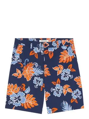 Maison Kitsuné Floral Print Board Shorts - Blue