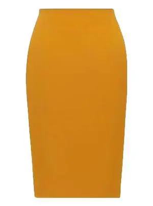 Saint Laurent Mid-rise Pencil Skirt - Ocre