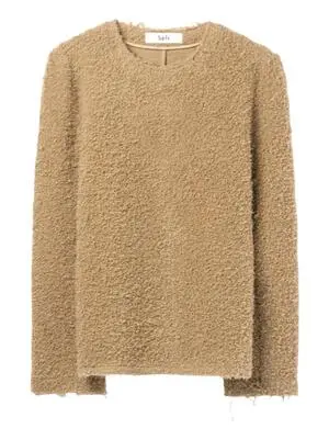 Séfr Distressed Knit Sweater - Nude