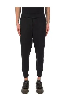 Dsquared2 Logo Print Elastic Waist Jogging Pants - Black