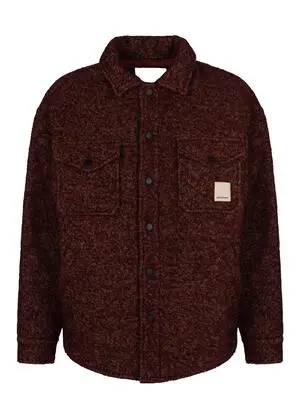 Emporio Armani Logo Patch Shirt Jacket - Brown