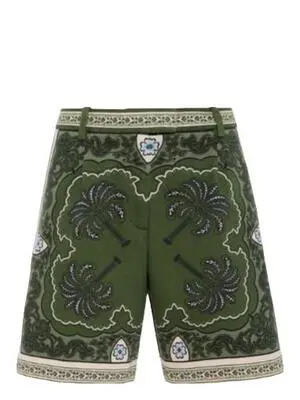 La DoubleJ Printed Shorts - Green