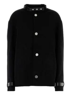 JIL SANDER Jil Sander Black Sport Jacket With Button Detailing