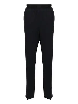 MSGM Tailored Trousers With Logo Waistband - Black